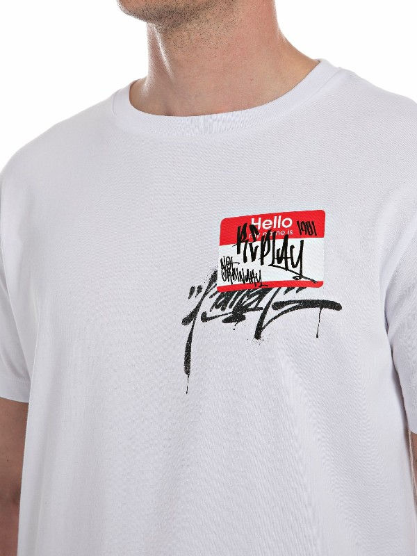 Ανδρικό t-shirt replay JERSEY T-SHIRT WITH PRINT | GIORGIO