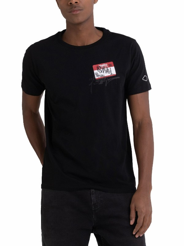 Ανδρικό t-shirt replay JERSEY T-SHIRT WITH PRINT | GIORGIO