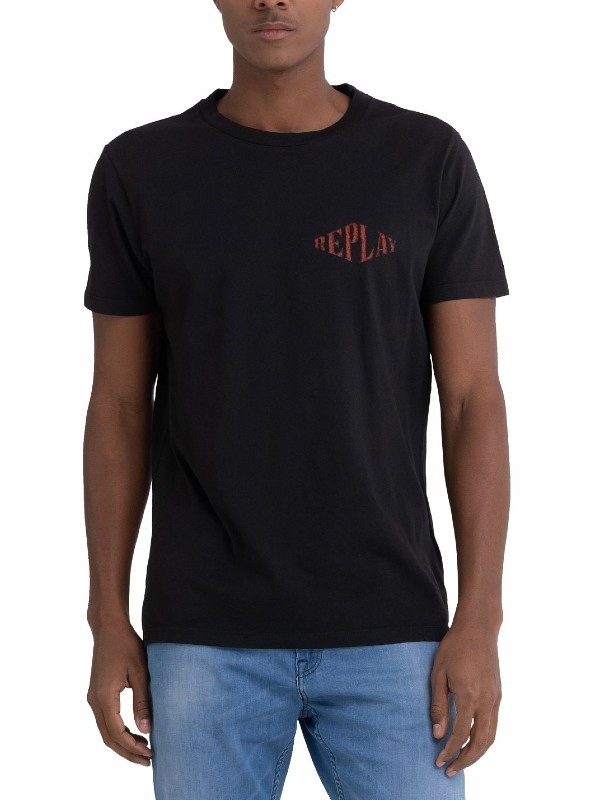 Ανδρικό T-shirt Replay JERSEY T-SHIRT WITH PRINT | GIORGIO