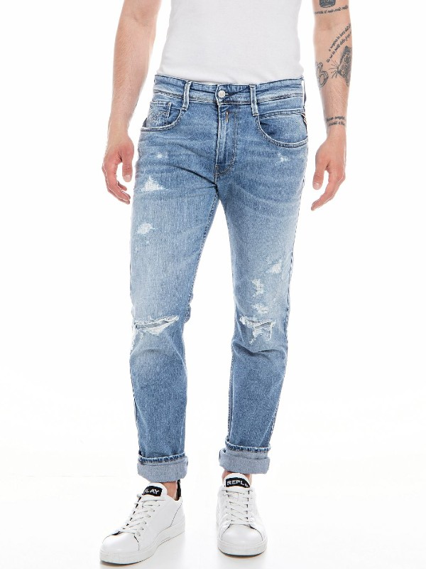 Men jean Replay ANBASS SLIM FIT JEANS | GIORGIO