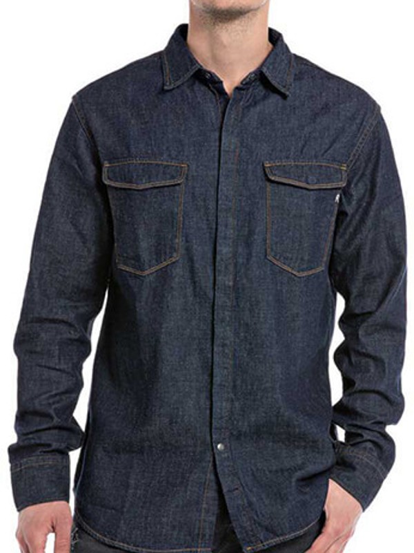 Ανδρικό Πουκάμισο Replay CASUAL SHIRT IN RAW DENIM | GIORGIO