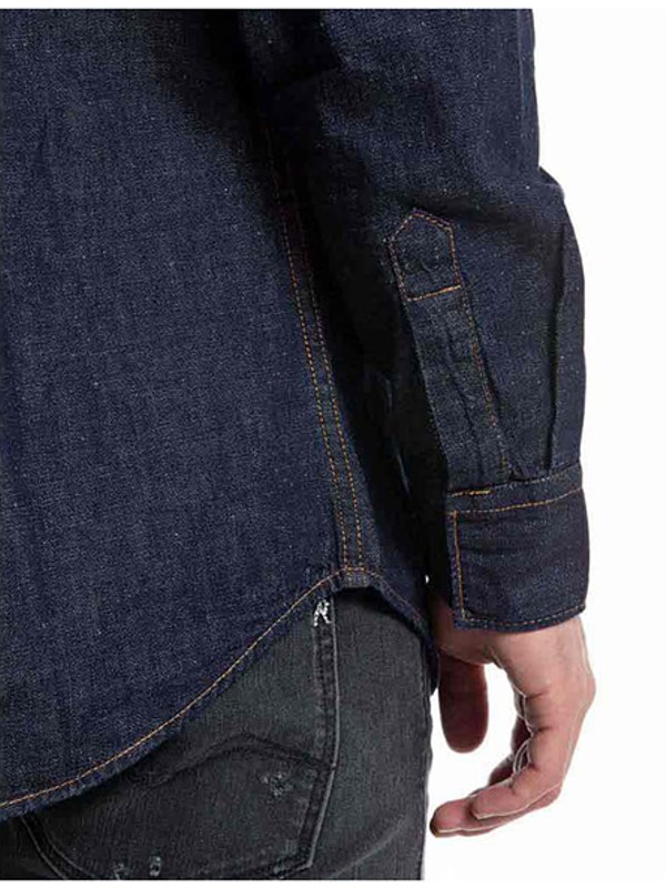 Ανδρικό Πουκάμισο Replay CASUAL SHIRT IN RAW DENIM | GIORGIO